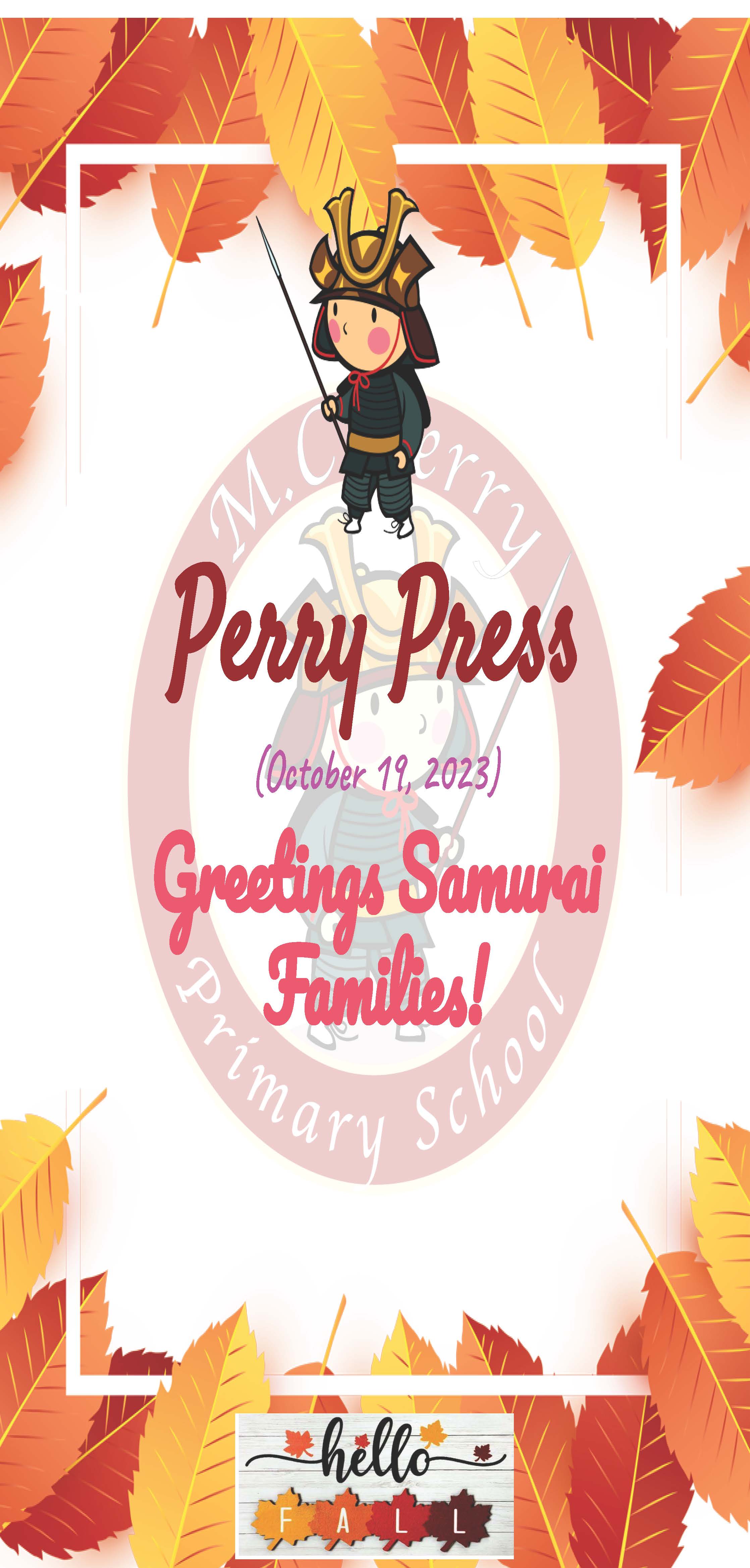 Perry Press October 19, 2023 | MC Perry Primary School | DoDEA